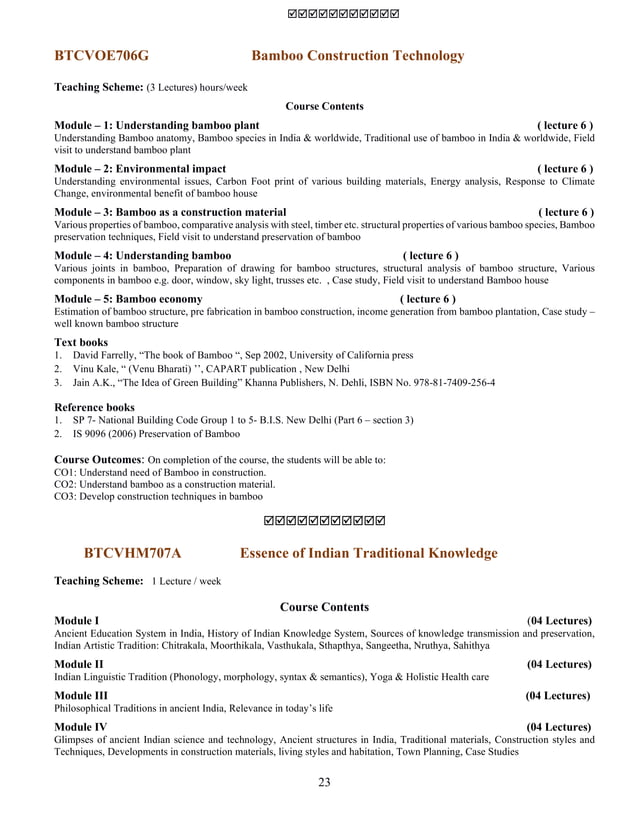 DBATU Civil Engineering Syllabus 2023-24 | PDF | Undergraduate ...