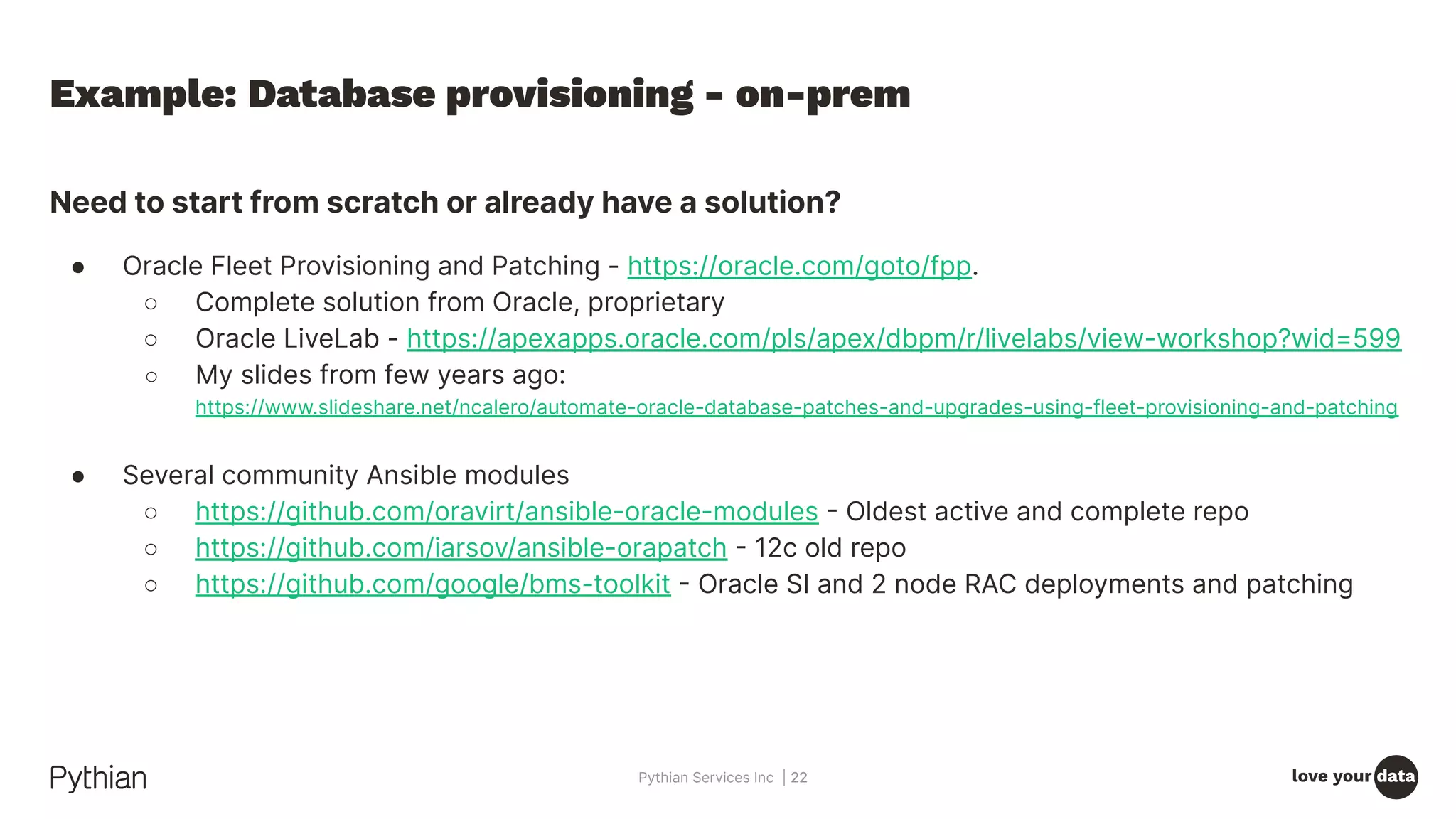 Database automation guide - Oracle Community Tour LATAM 2023 | PDF