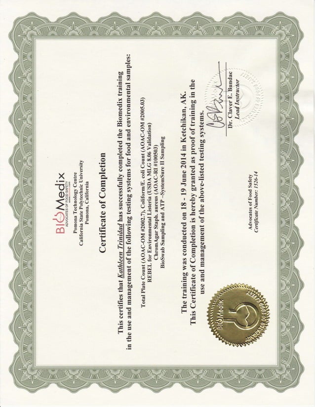 BioMedix Certification | PDF