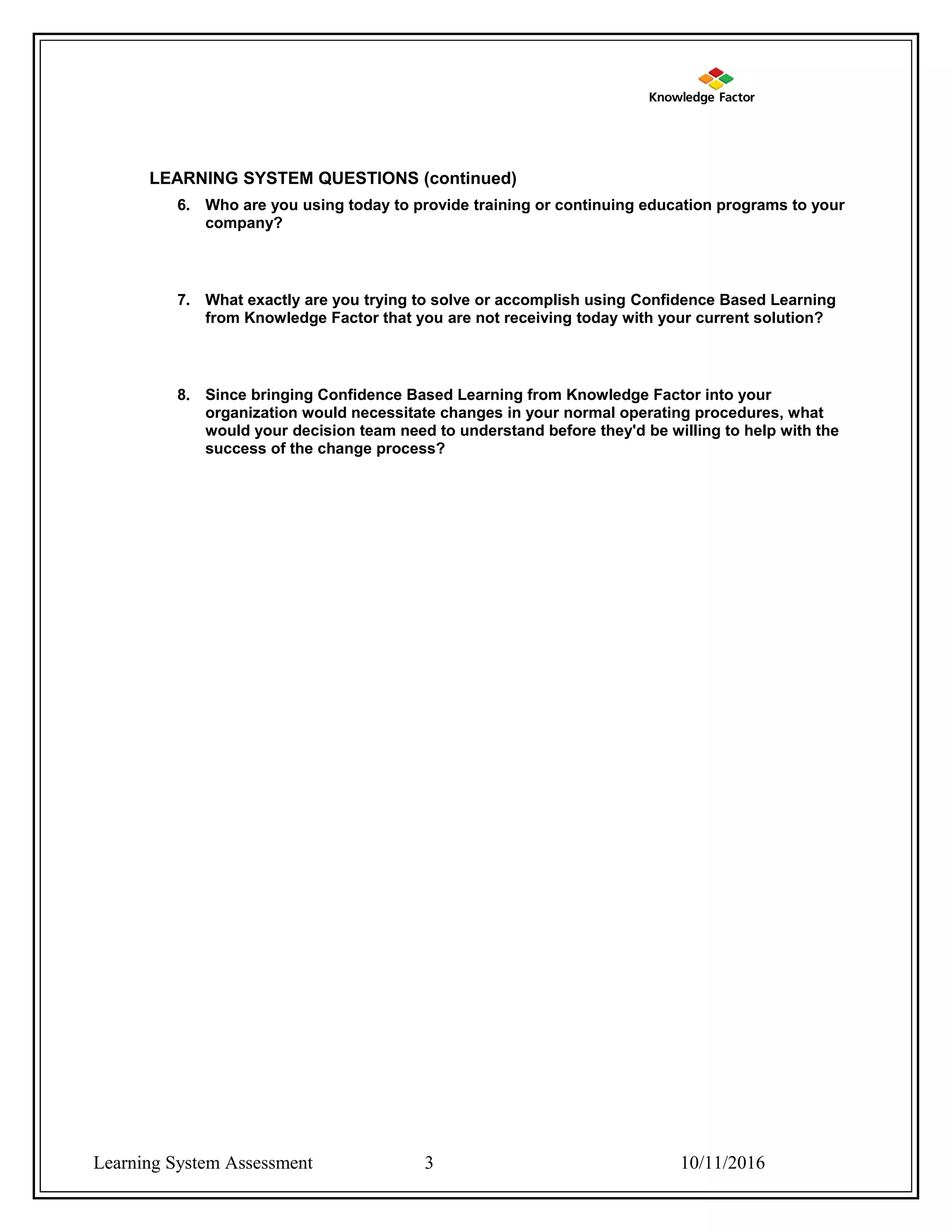 Qualifying Questions | PDF