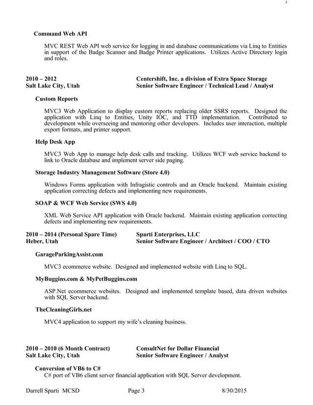 Darrell's Resume | PDF