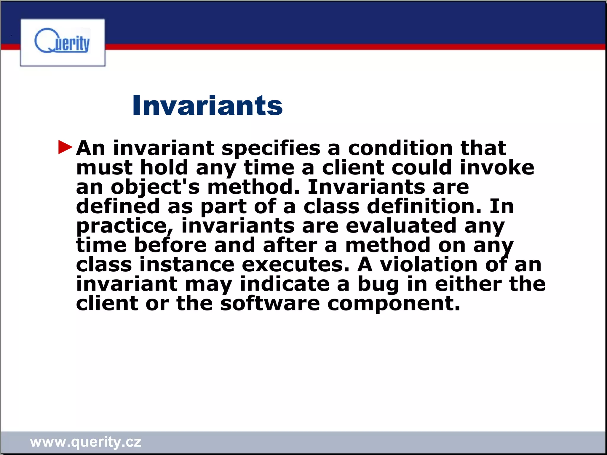 Design by contract | PPT