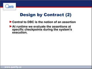 Design by contract | PPT