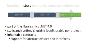Design by Contract | Code Contracts in C# .NET