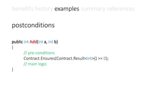 Design by Contract | Code Contracts in C# .NET