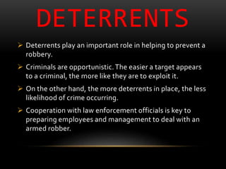 Risk Management- Armed Robbery | PPTX