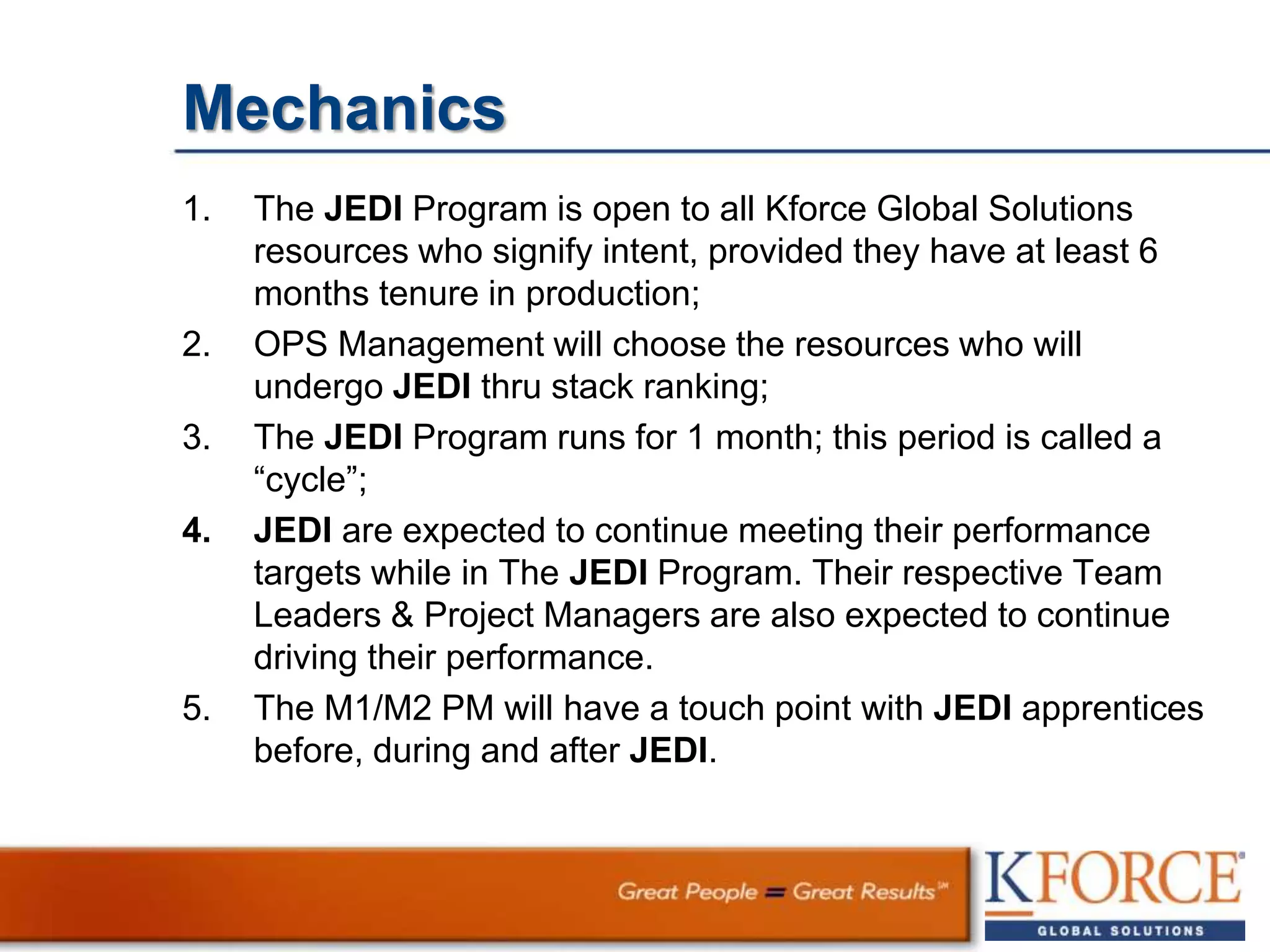 THE JEDI PROGRAM | PPTX