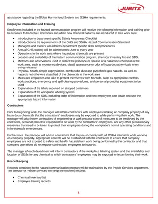 Hazard Communication Program | DOC