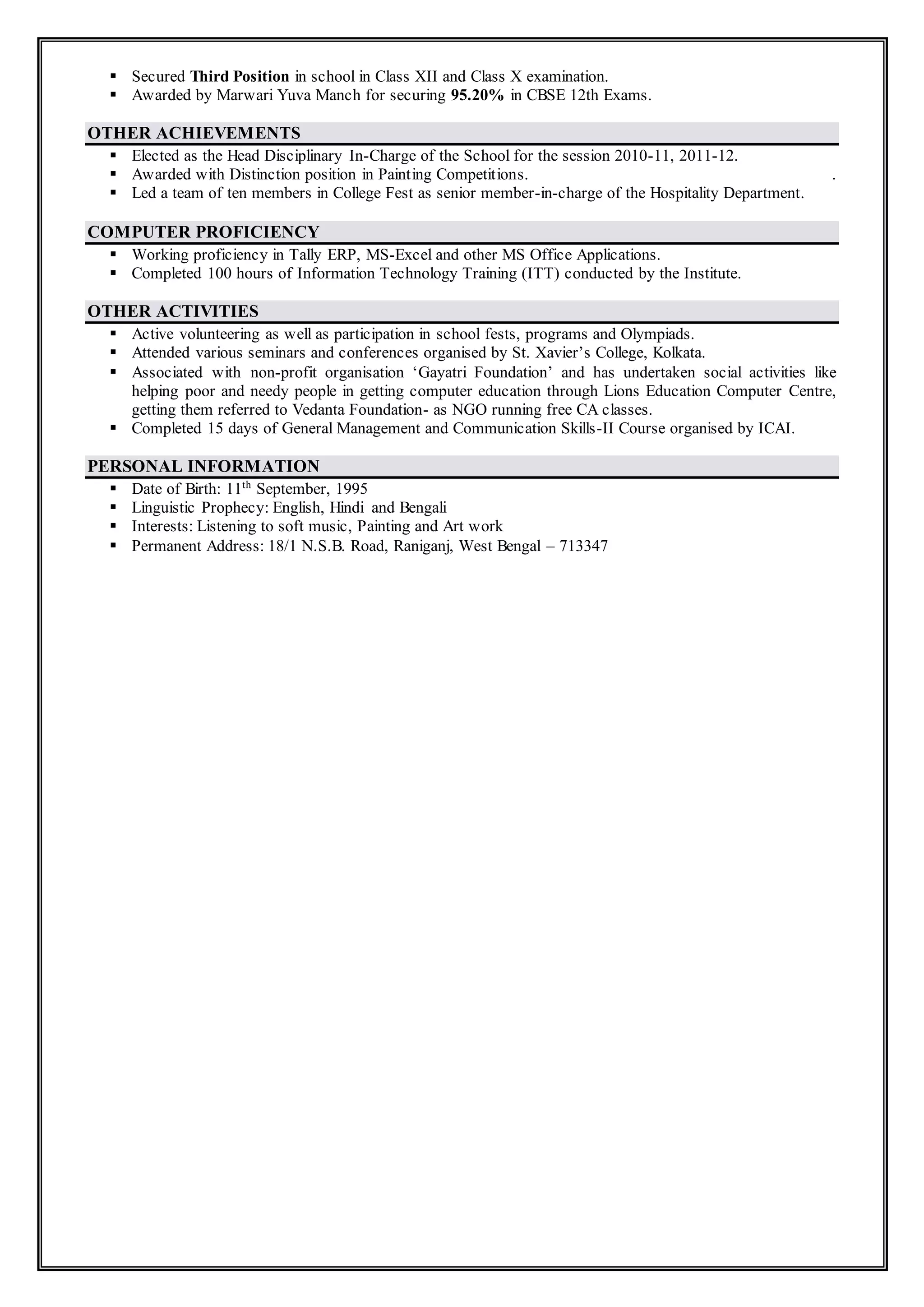 CV- Megha Kayal | DOCX