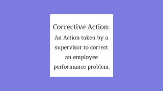 Employee Corrective Action | PPTX