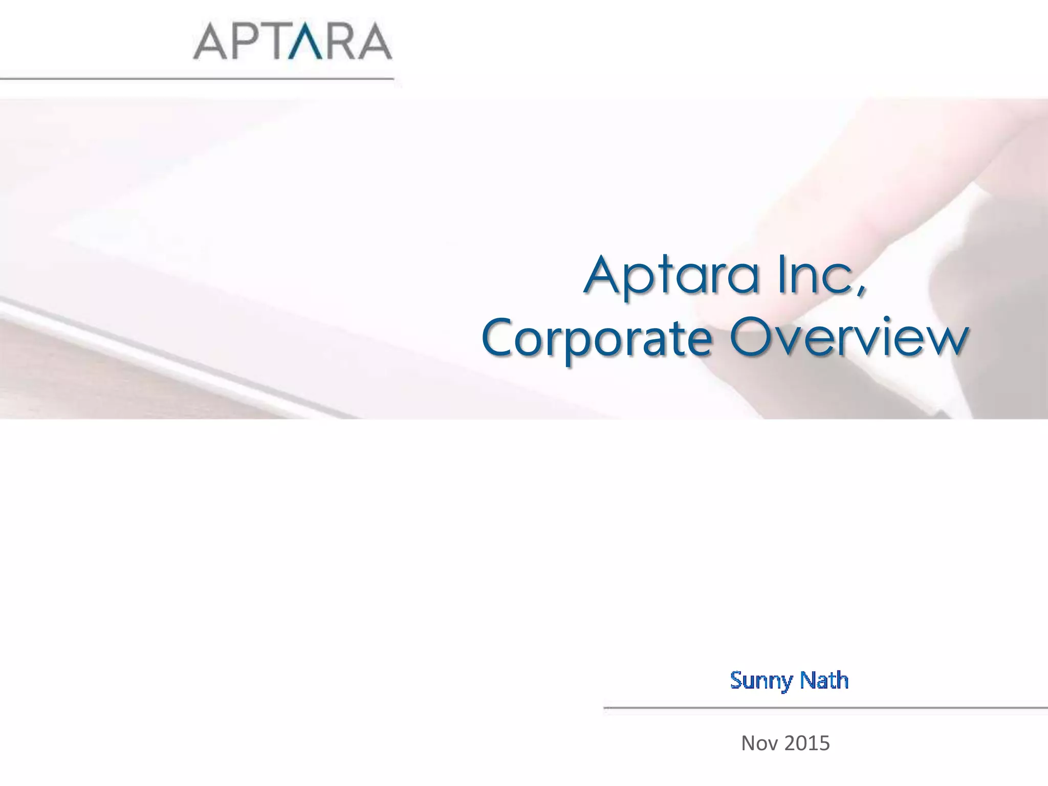 Aptara Overview.... Introduction | PPT