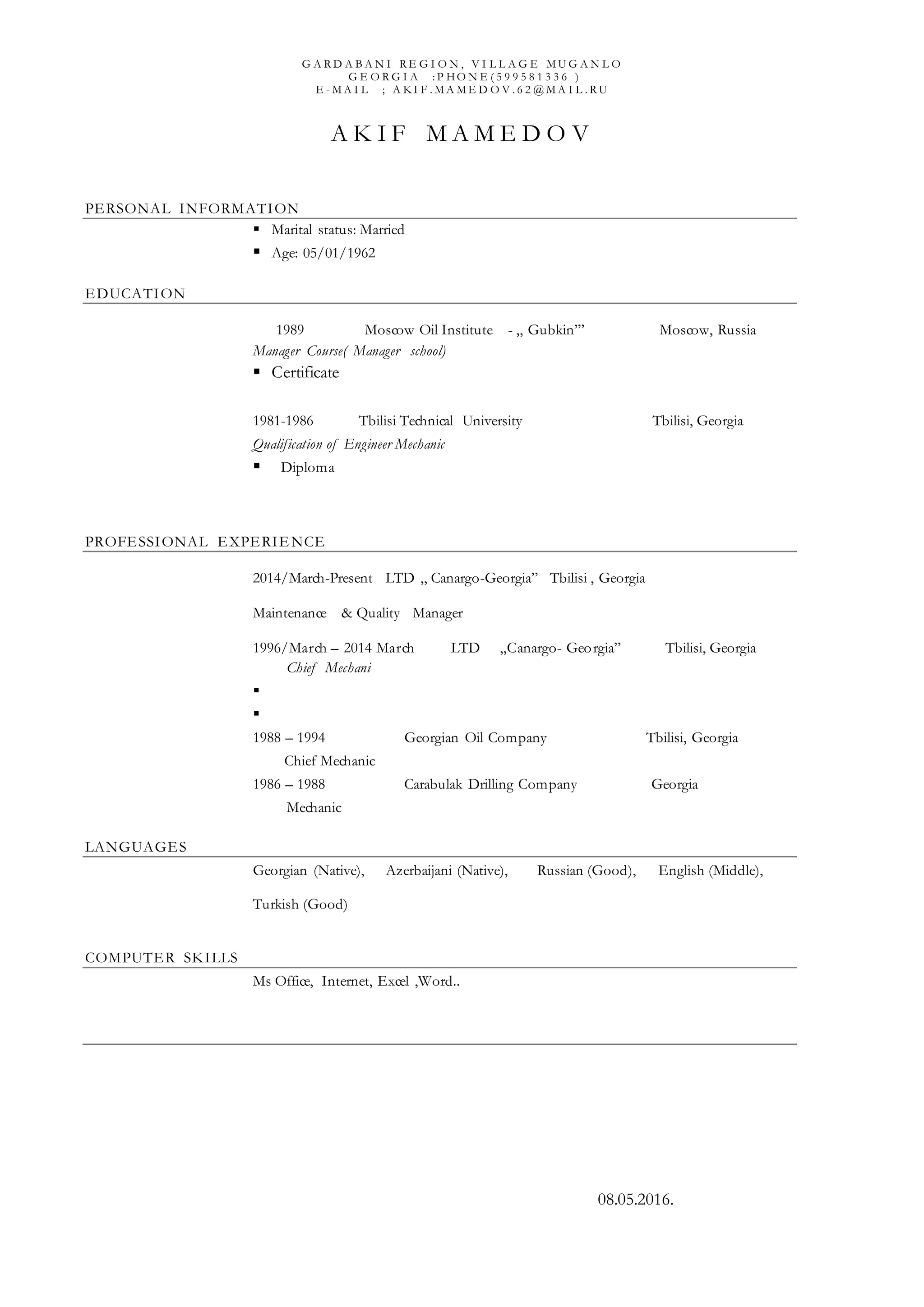 CV -- Akif | DOCX