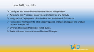 Db change management automation:- Devops and Ansible | PPT