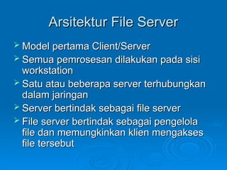 setting client server pada jaringan komputer | PPT