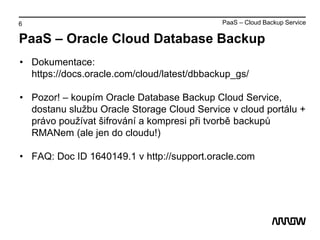 Database Cloud Backup DEMO | PDF