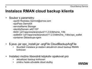 Database Cloud Backup DEMO | PDF