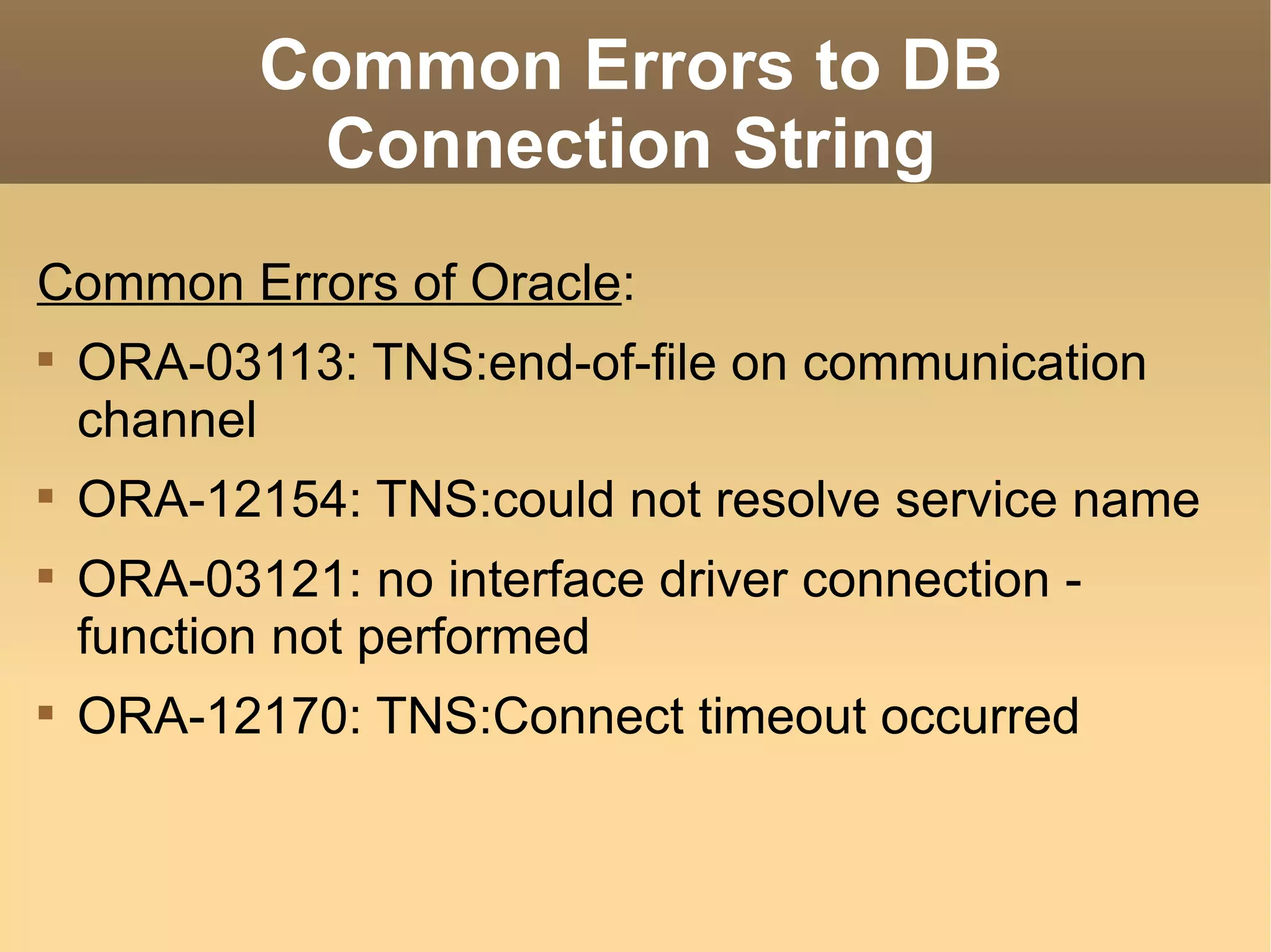 OLE-DB vs ODBC | PPT