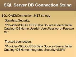 OLE-DB vs ODBC | PPT