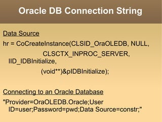 OLE-DB vs ODBC | PPT