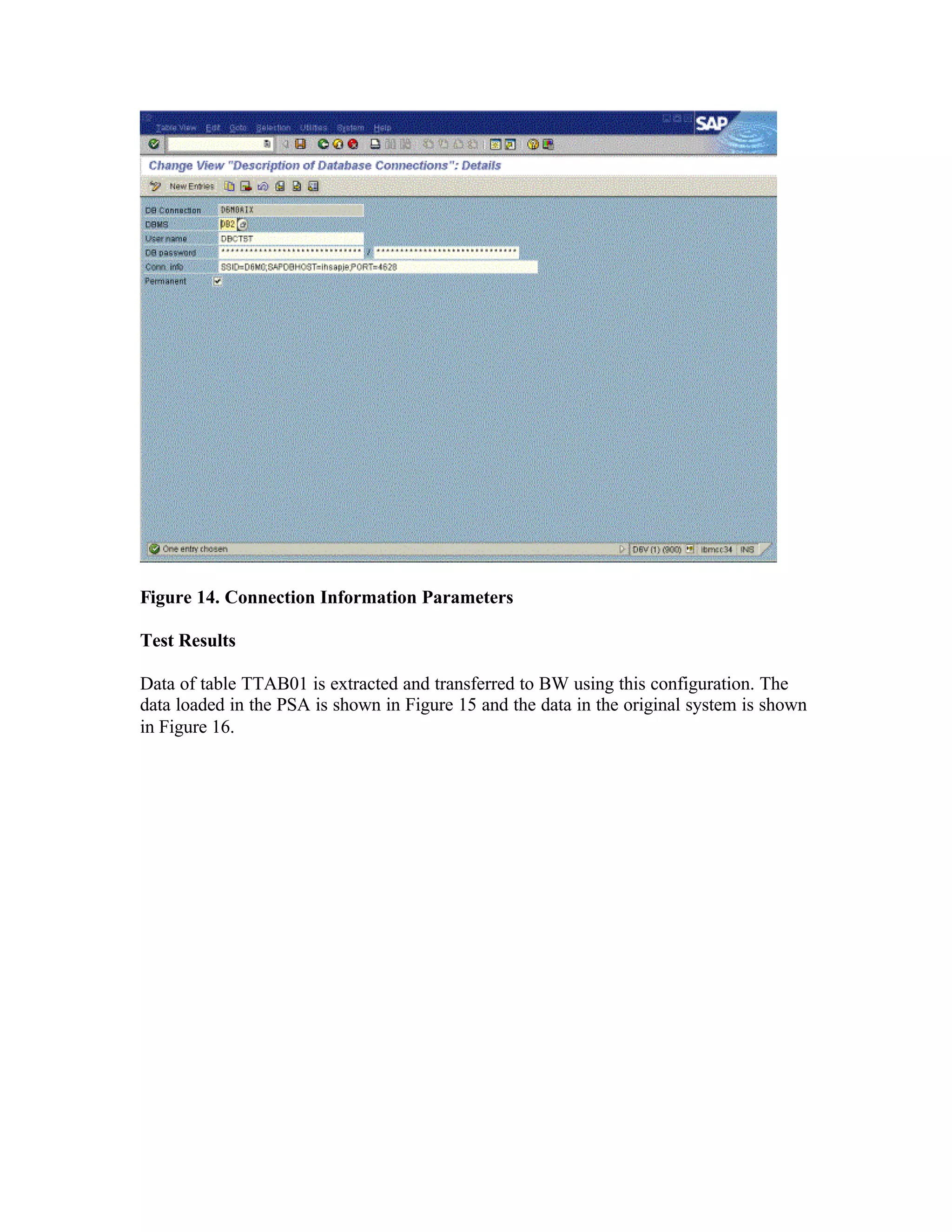 SAP BW connect db | PDF