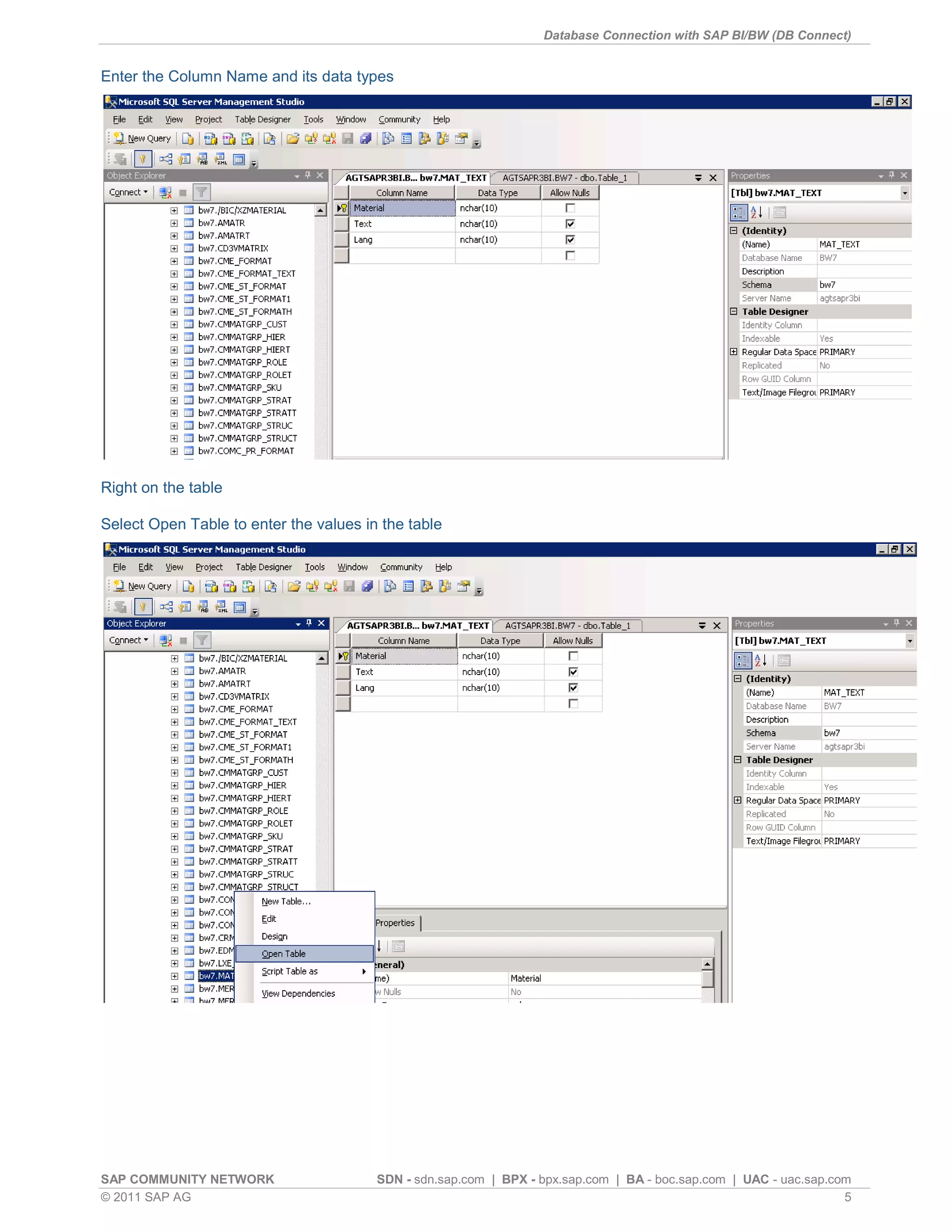 Db connect with sap bw | PDF