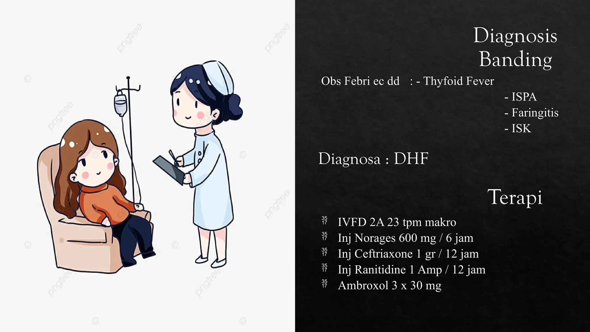 laporan kasus DBD pada anak dengan trombosit | PPT