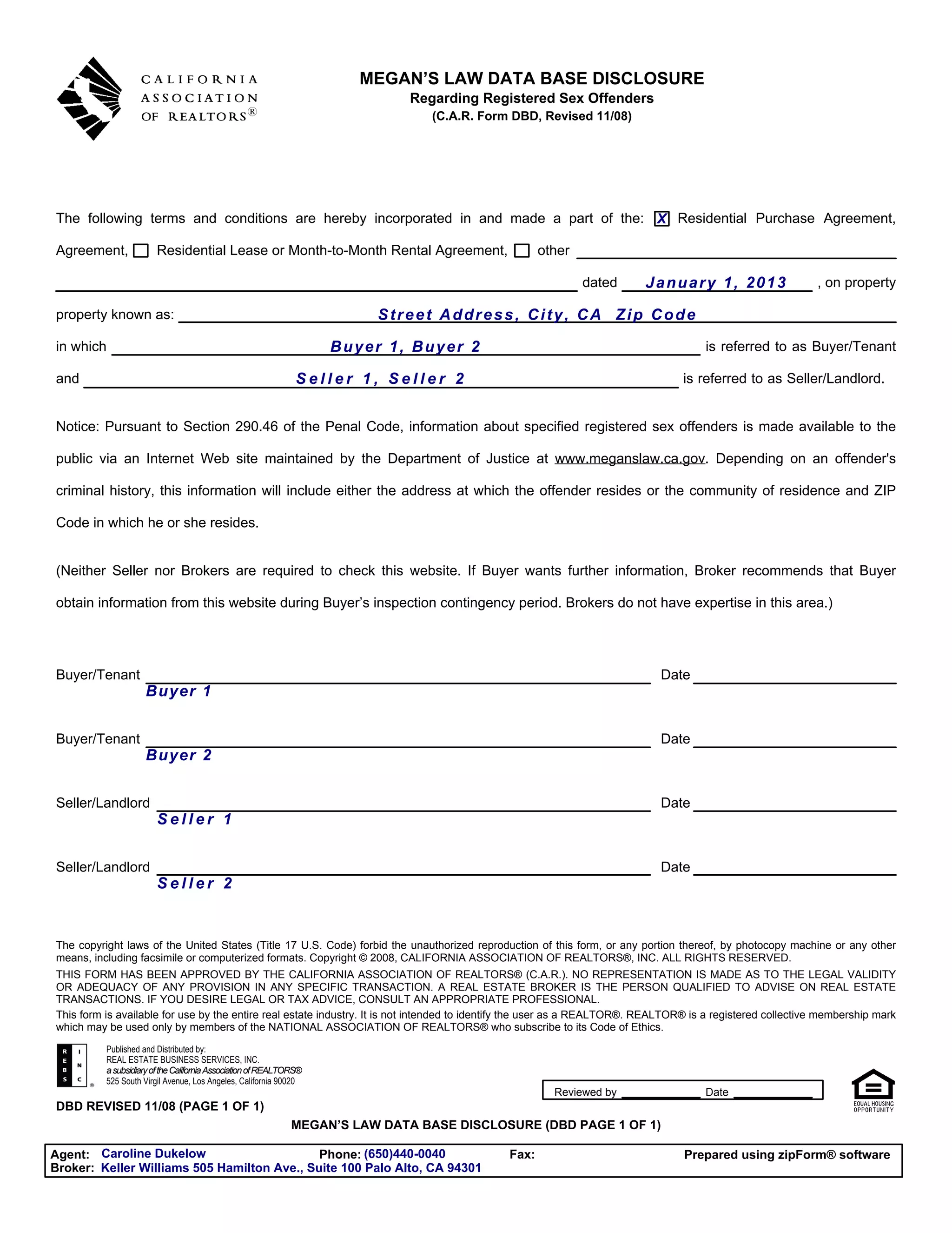 Dbd megans law data base disclosure - 1108 | PDF
