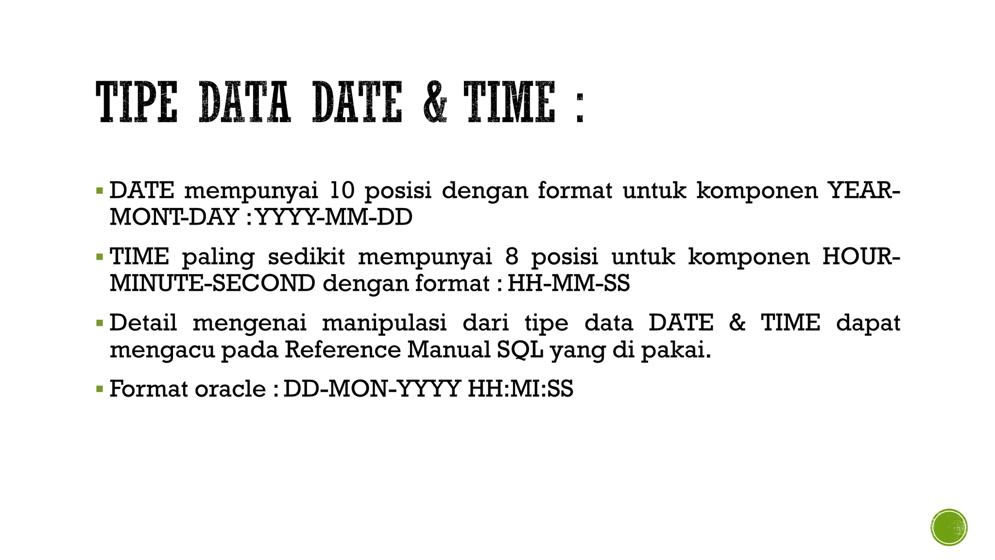 Design Basis Data - Tipe Data dan Skema Basis Data | PDF