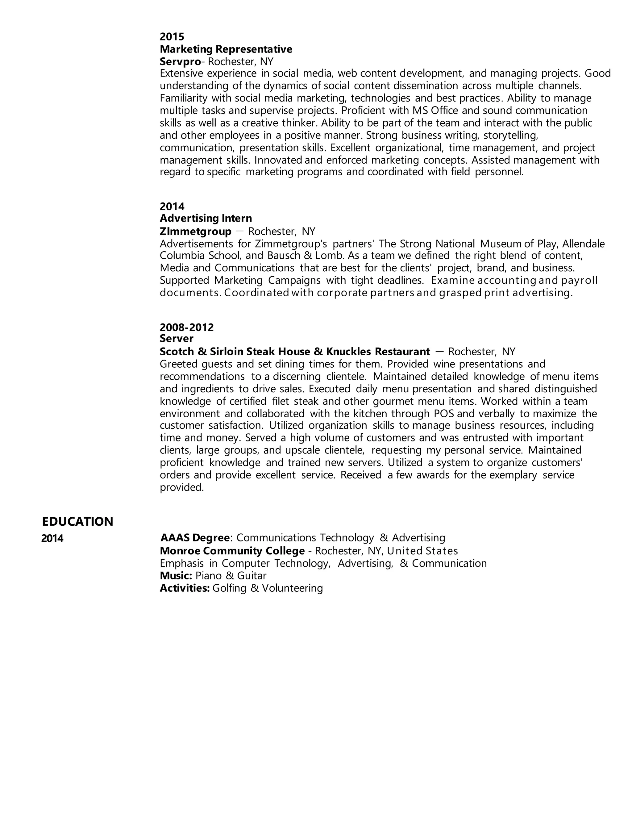 Jessica C Freeman Resume | DOCX