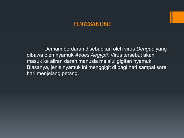 Power Point Demam Berdarah Dengue (DBD) | PPTX
