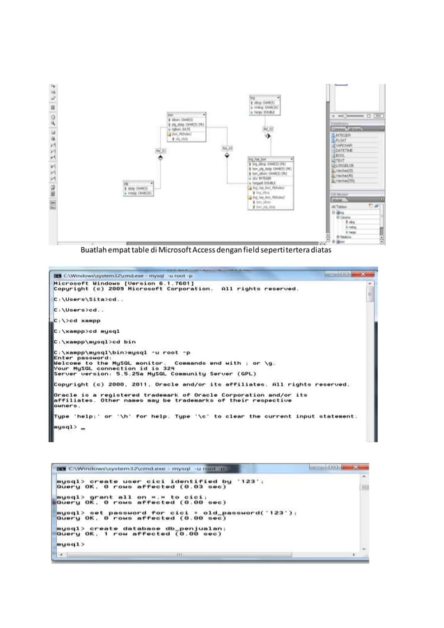 Perancangan Basis data sederhana dengan SQL | PDF
