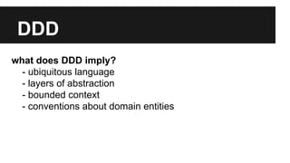 The way from DB-driven development to DDD | PPT