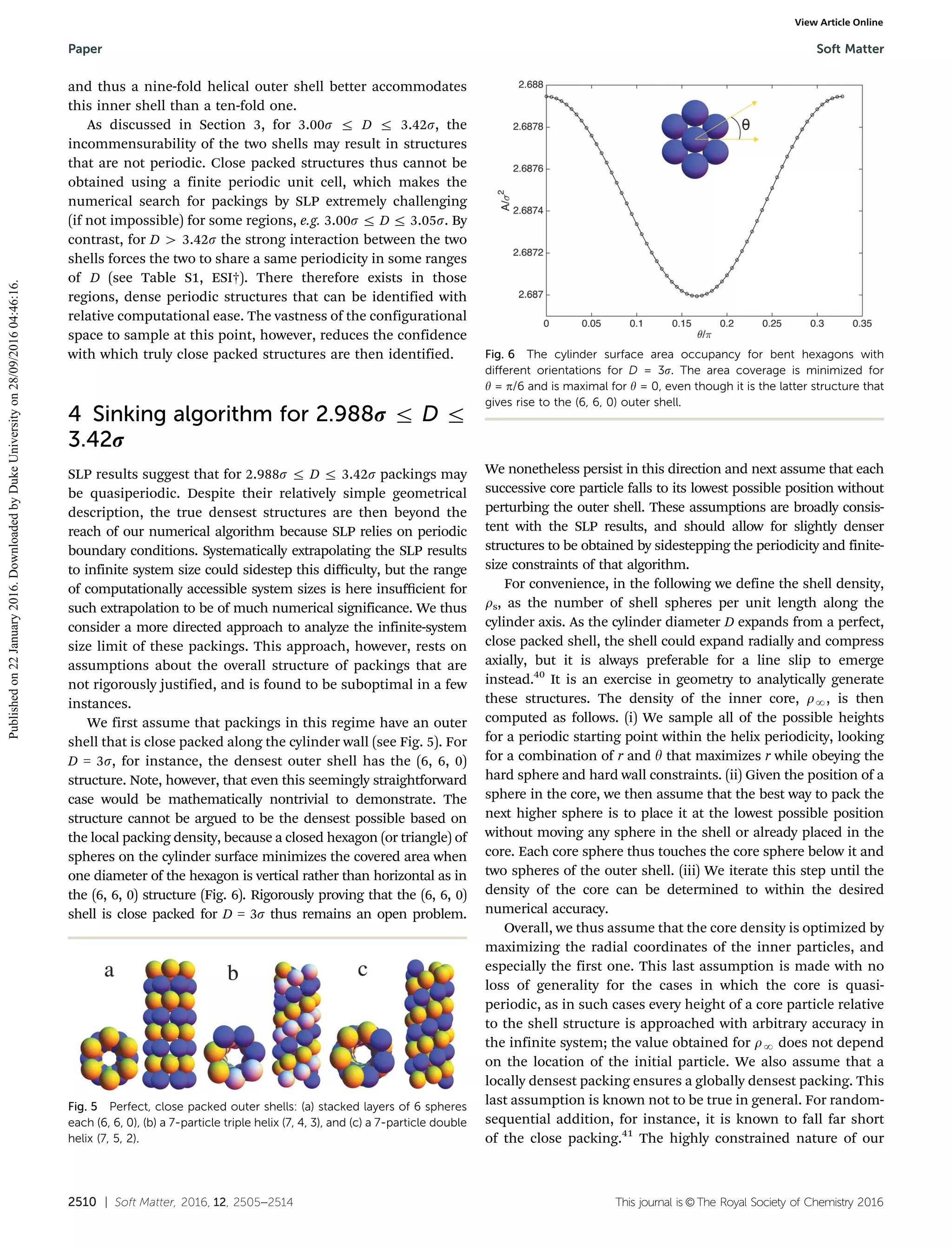Hard Sphere Packings in Cylinders | PDF
