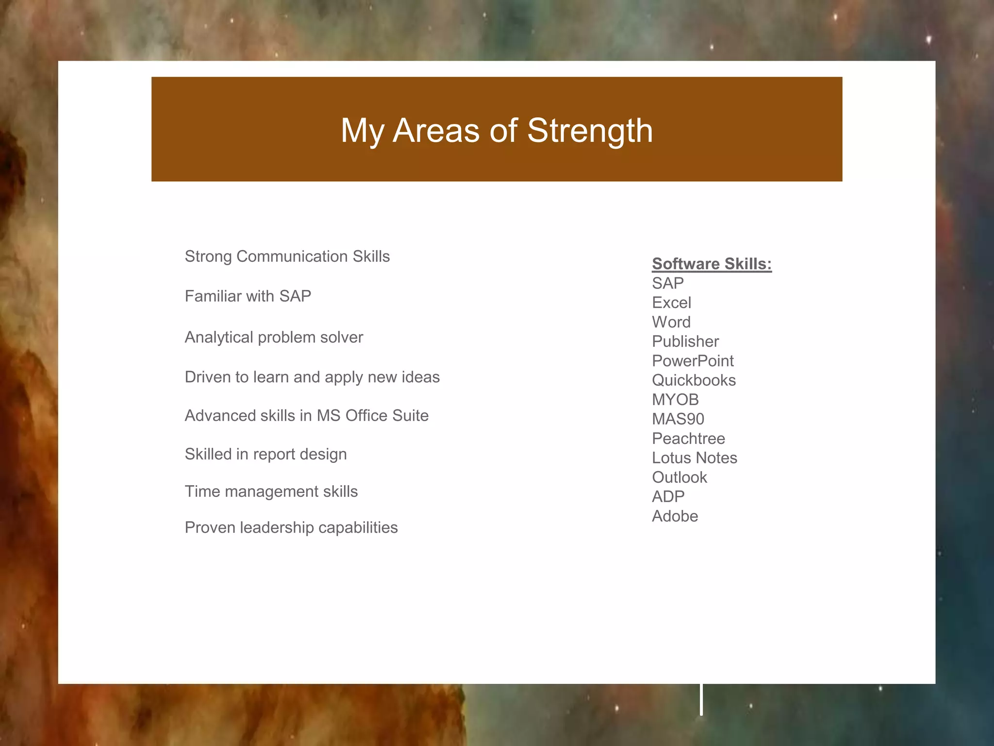 D Bennett Resume Presentation | PPTX | Business Accounting & Finance | Business