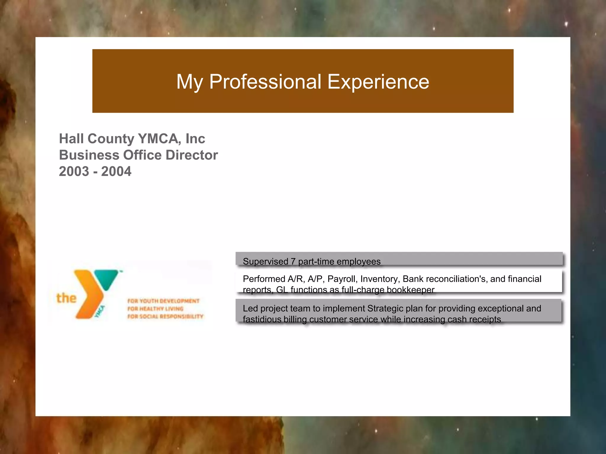 D Bennett Resume Presentation | PPTX | Business Accounting & Finance | Business