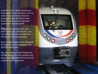 Train Wash Systems | Automatic Train Washing Plant Presentation - DBF ...