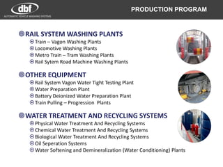 Train Wash Systems | Automatic Train Washing Plant Presentation - DBF ...