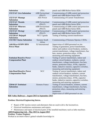 Ngigi Daniel resume | DOC