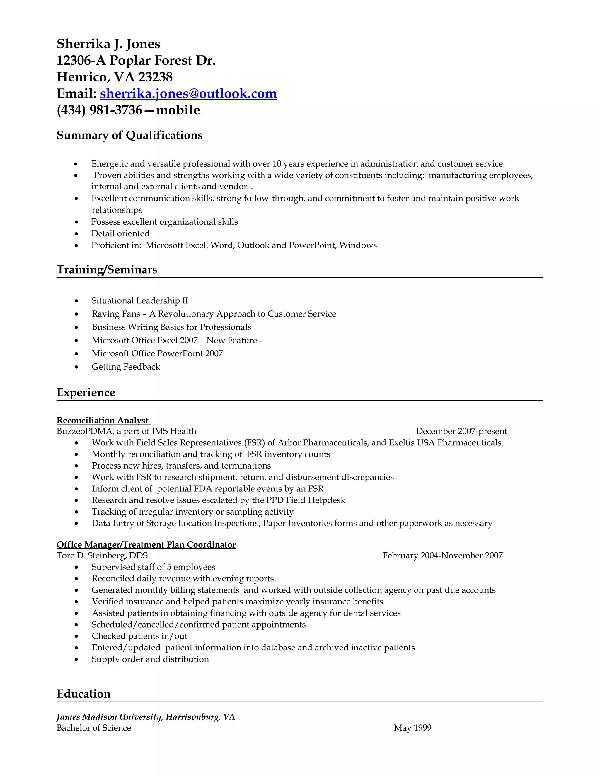 Sherrika Jones Resume2 | DOC