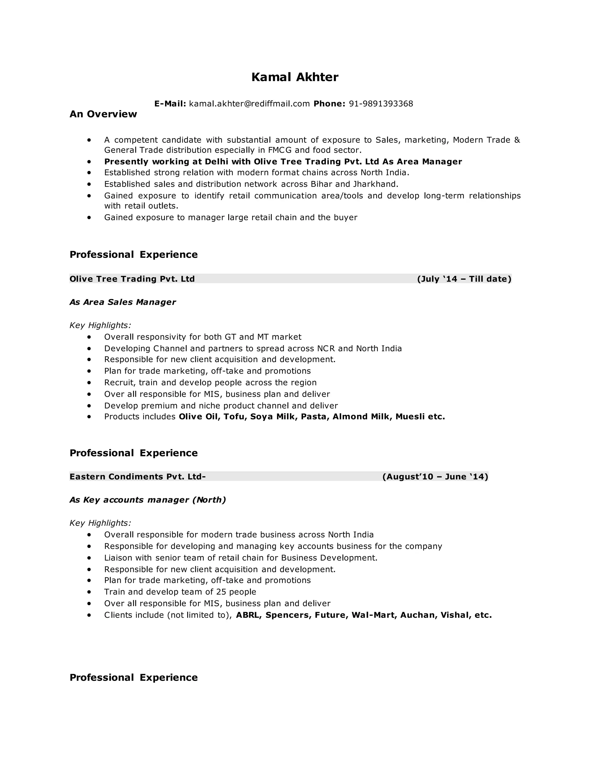 CV - Kamal Akhtar | DOCX