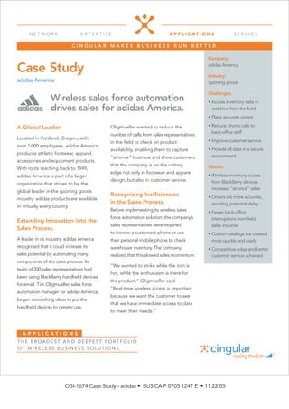 Adidas Case Study 2005 | PDF | Apparel Industry | Industries