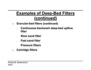 Deep bed filter for water filtration in india | PDF