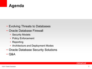 Oracle Database Firewall - Pierre Leon | PPTX