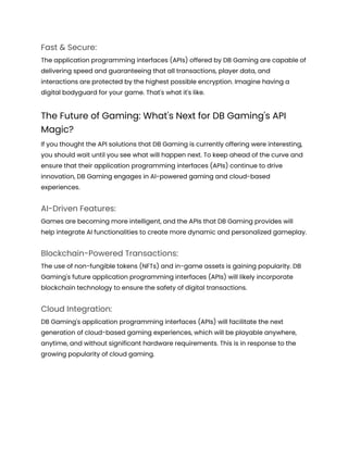 DB Gaming _ Advancing Asia's API Digital Transformation 2024.docx