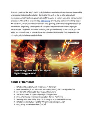 DB Gaming _ How Asia’s API Impact Digital Playgrounds_.docx
