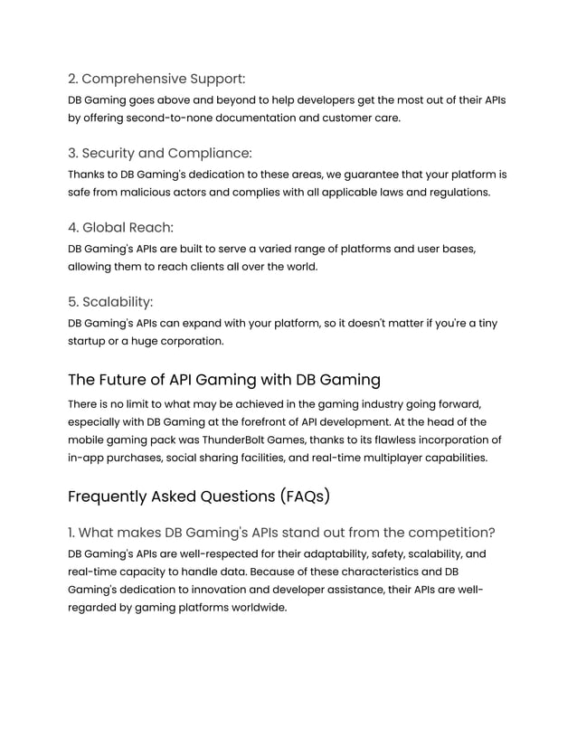 DB Gaming _ Setting New Benchmarks in API Gaming Excellence.docx
