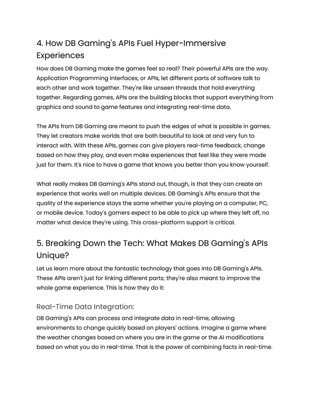 DB Gaming _ Unleashing API's Hyper-Immersive Experiences .docx