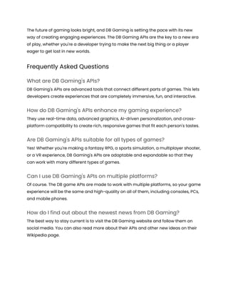 DB Gaming _ Unleashing API's Hyper-Immersive Experiences .docx