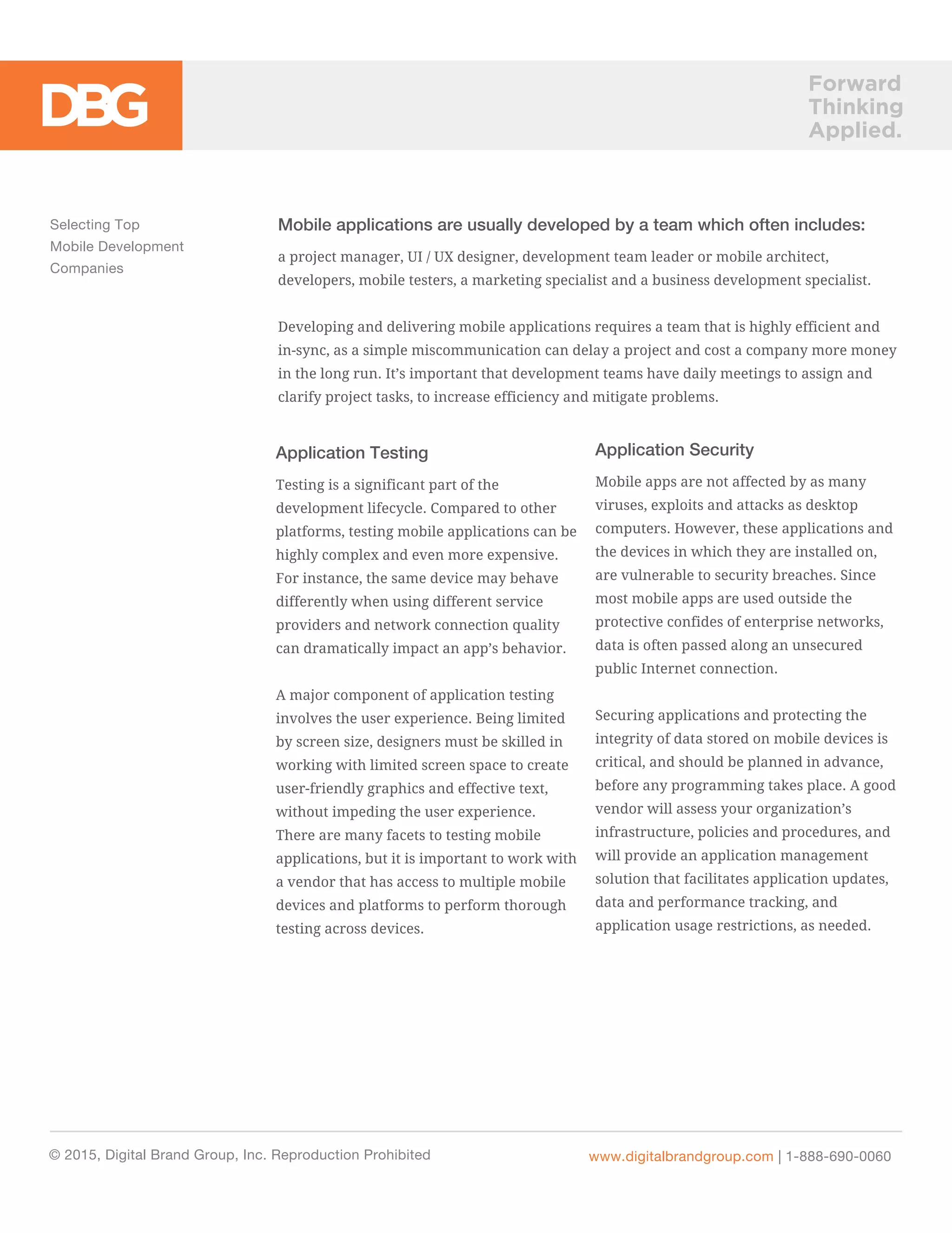 Develop a Successful Mobile App‏ | PDF