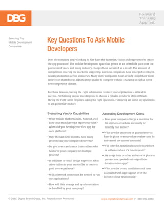 Develop a Successful Mobile App‏ | PDF